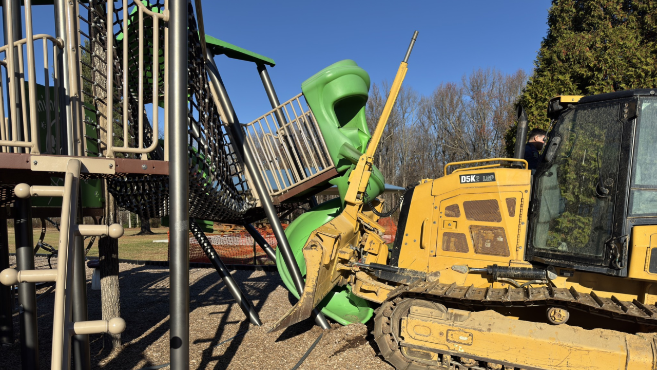 Vandals Destroy Maryland Playground with Construction Equipment - WCBM ...