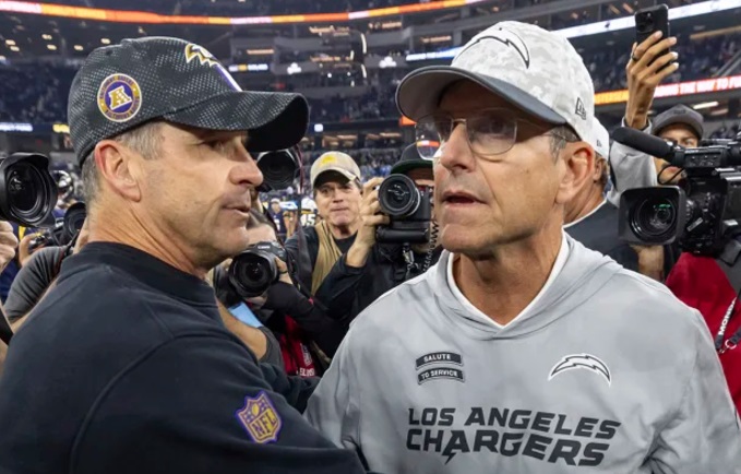 John Harbaugh beats brother Jim as Ravens Beat Chargers on Monday Night ...